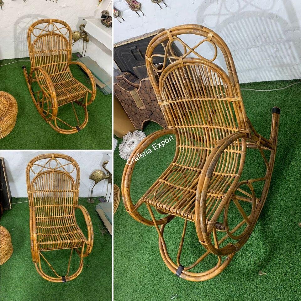 Buy Cane Rocking Chair Wicker Rattan Relaxing Chair - Craferia