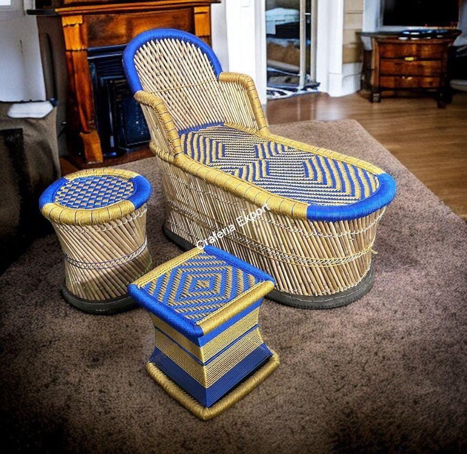 Buy Eco-friendly Bamboo Long Mudha Chair for Indoor- Craferia