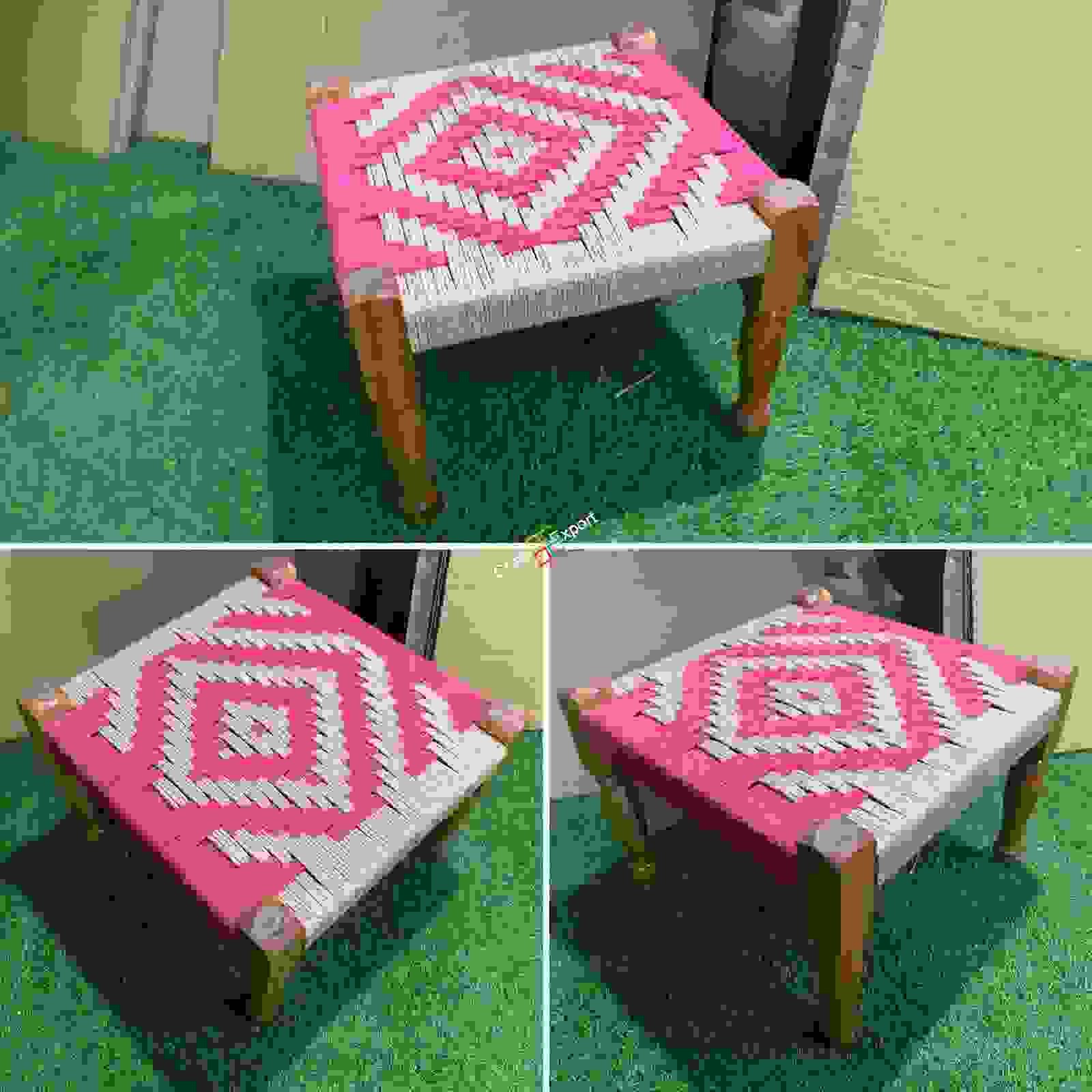 Buy modern design handwoven pidha small bench stool -Craferia