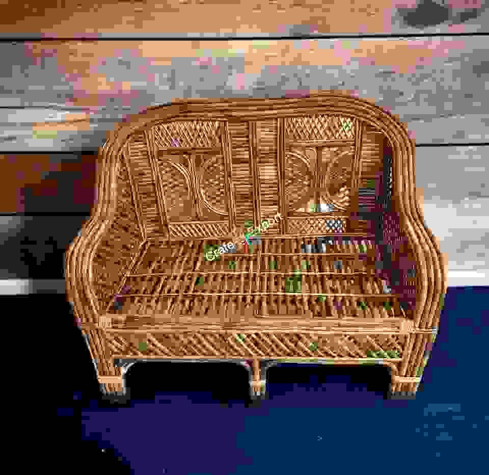 Buy Rattan Cane 2 Seater Sofa Furniture - Craferia