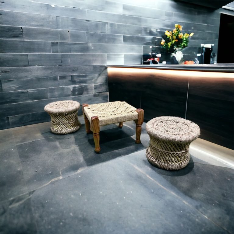 Best Handwoven Pidha Stool Sell in Delhi Online -Crafreia Export